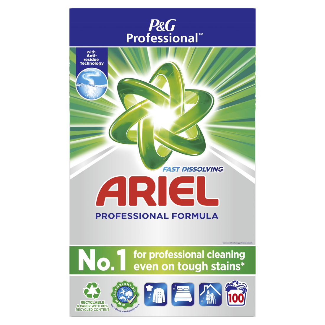 Ariel Professional Washing Powder Laundry Detergent Regular - 100 Wash