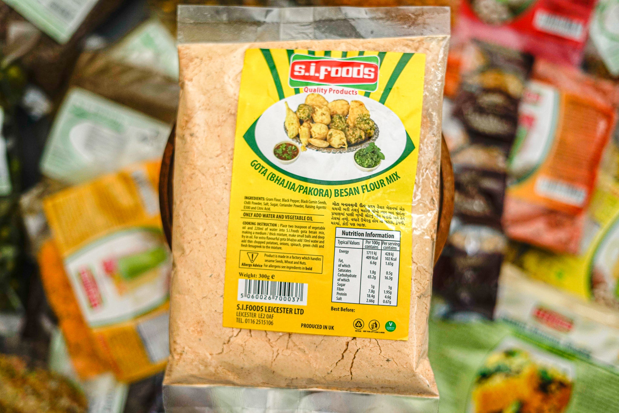 S.I.Foods Gota (Bhajia / Pakora) Besan Flour Mix -300g