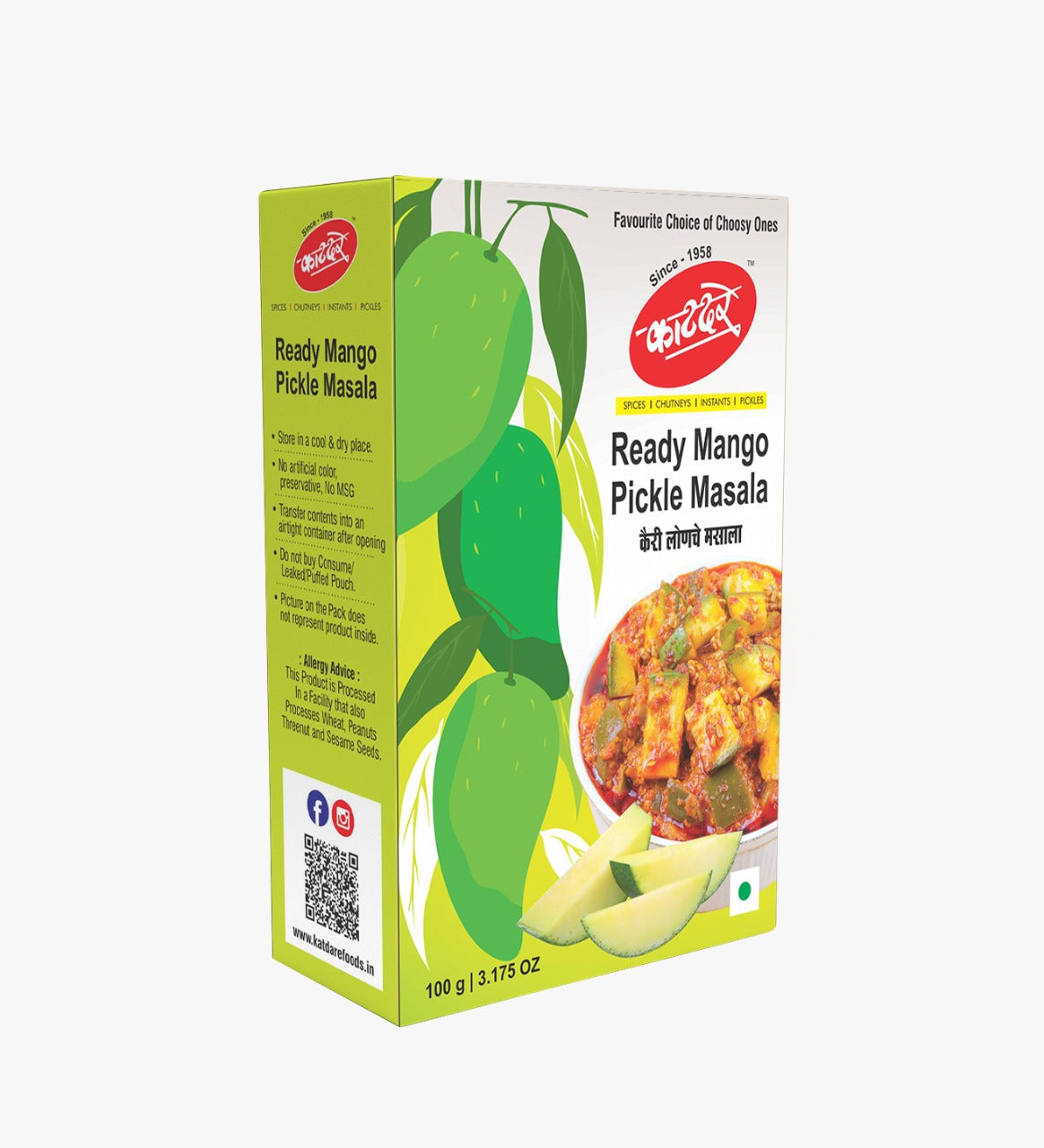 Katdare Ready Mango Pickle Masala - 100g