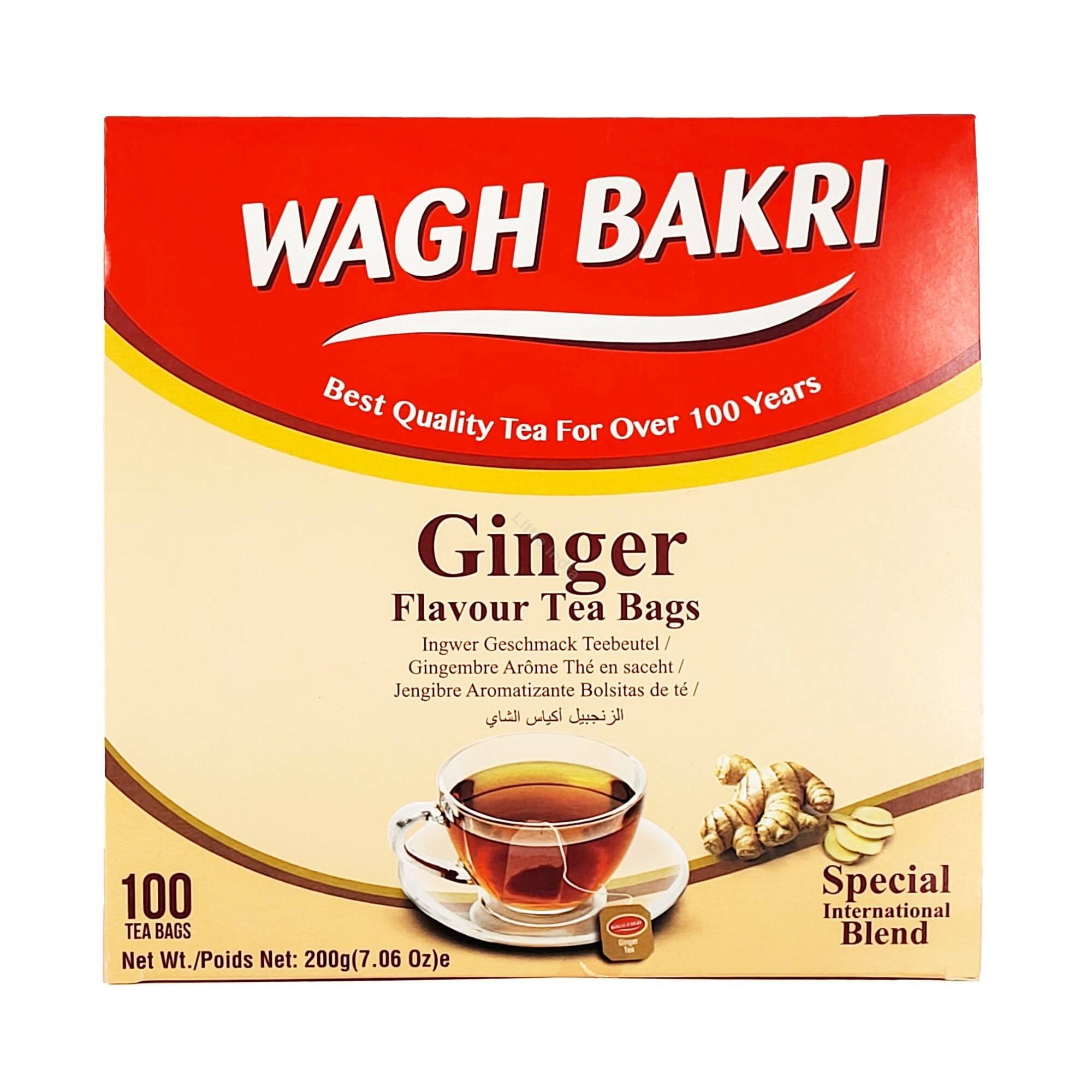 Wagh Bakri Ginger Flavour Tea - 100 Bags - 200g