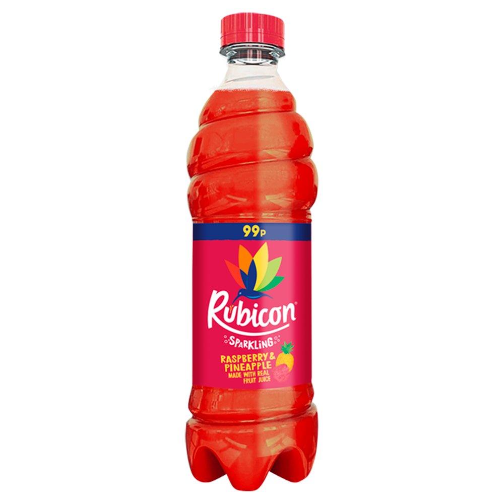 Rubicon - Sparkling Rasberry & Pineapple Fruit Juice Drink - 500ml