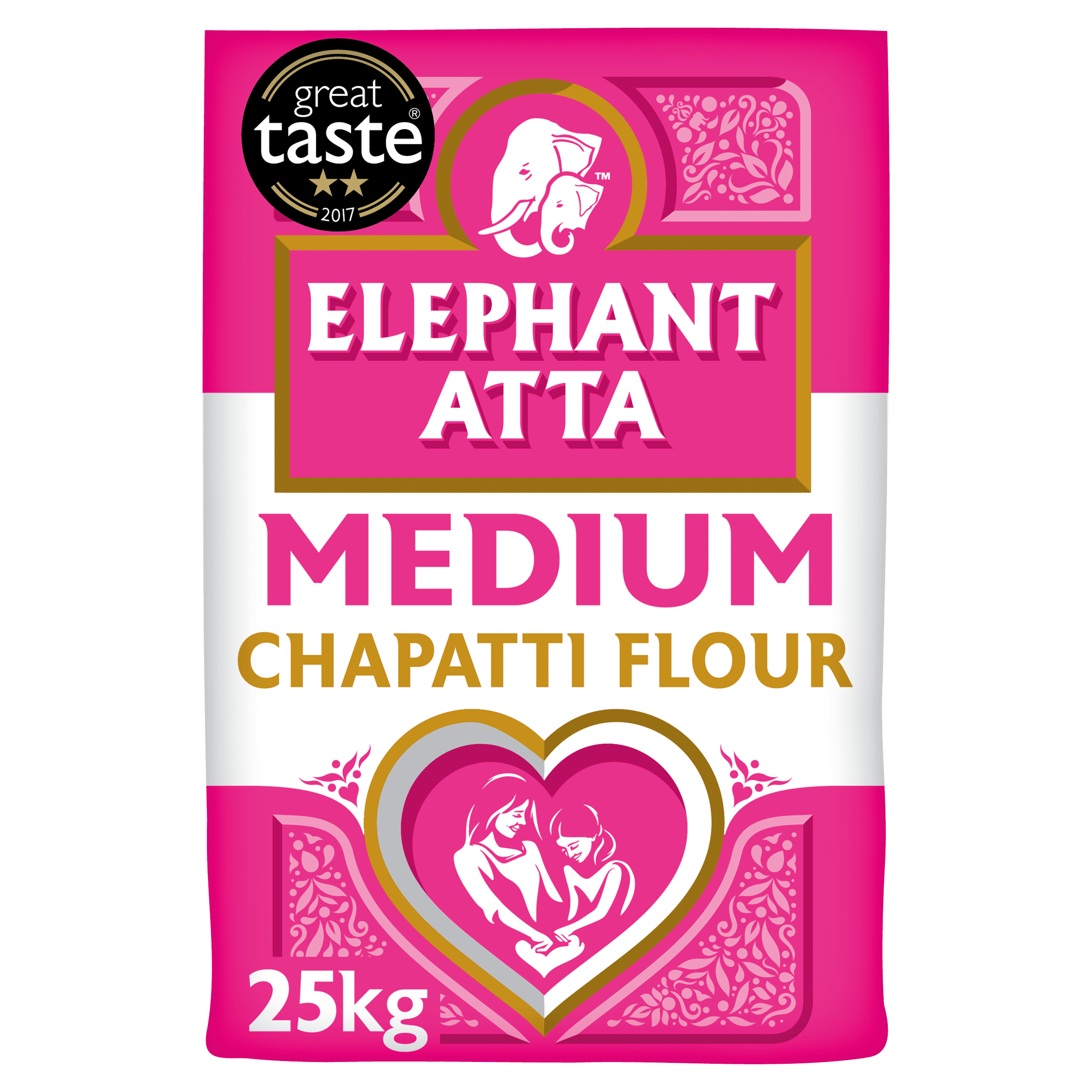 Elephant - Medium Chapatti Flour- (medium atta) - 25kg