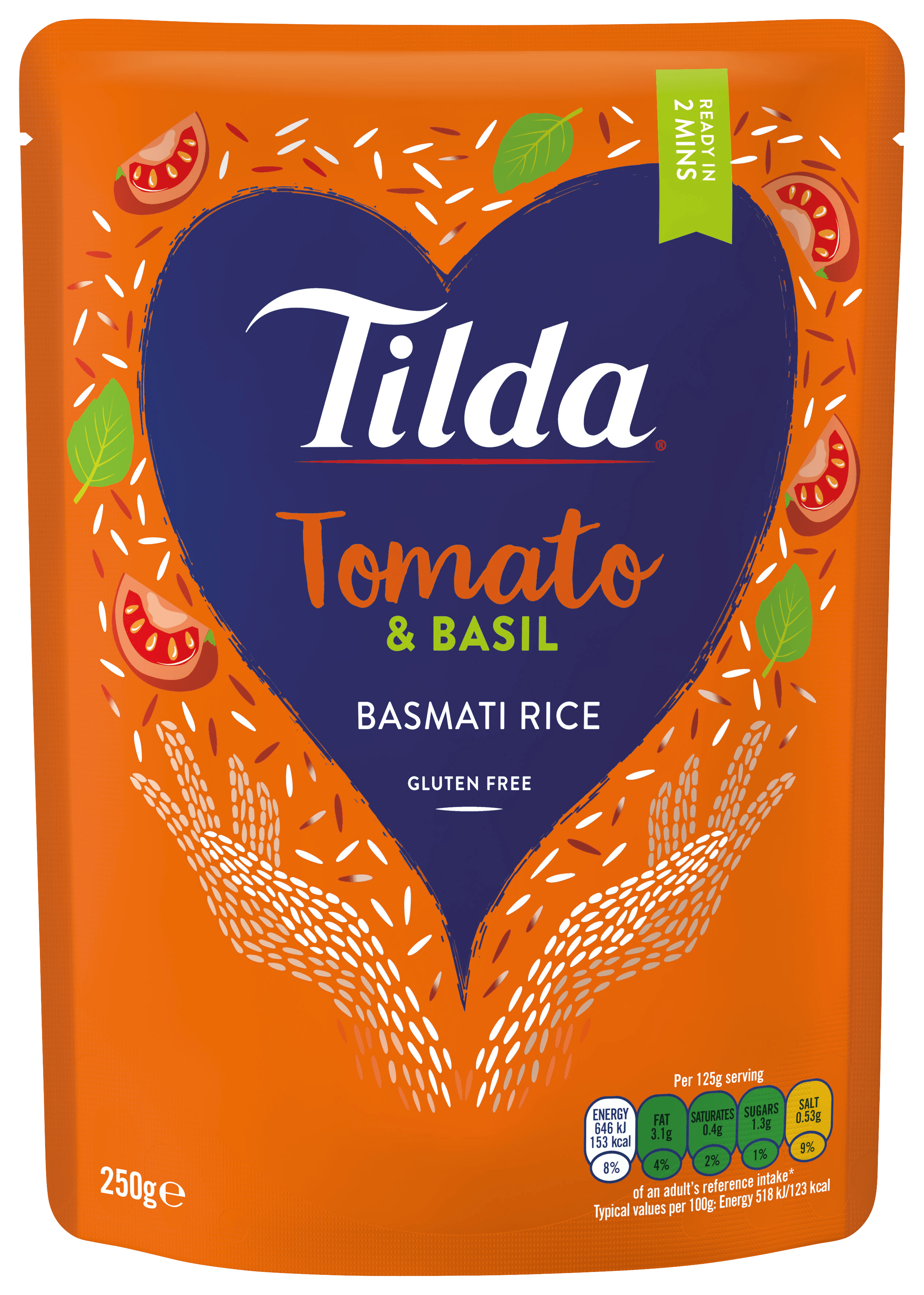 Tilda Steamed Basmati Sundried Tomato Rice - 250g