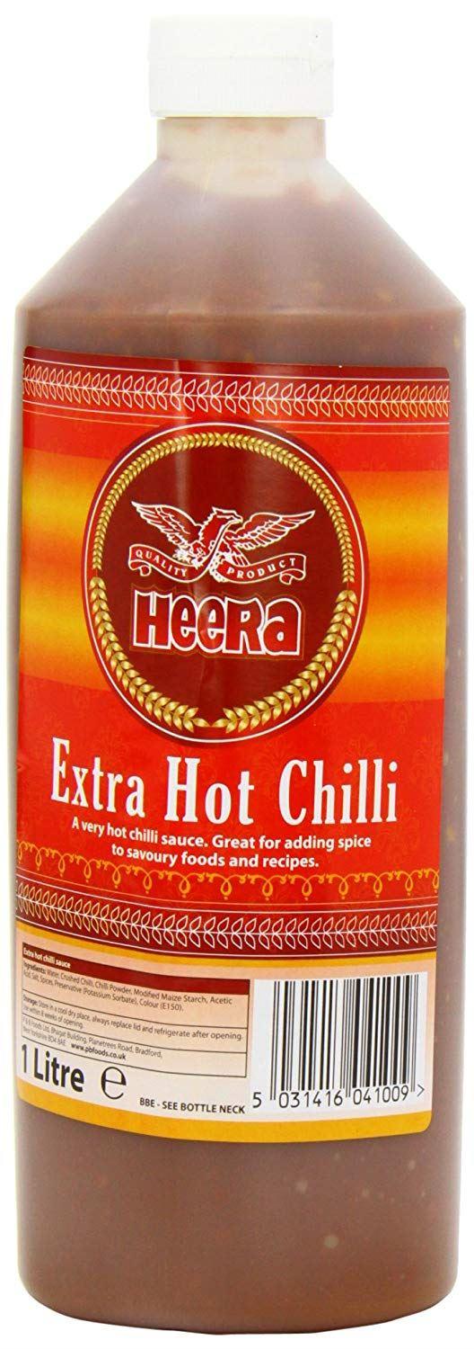 Heera Extra Hot Chilli Sauce - 1ltr