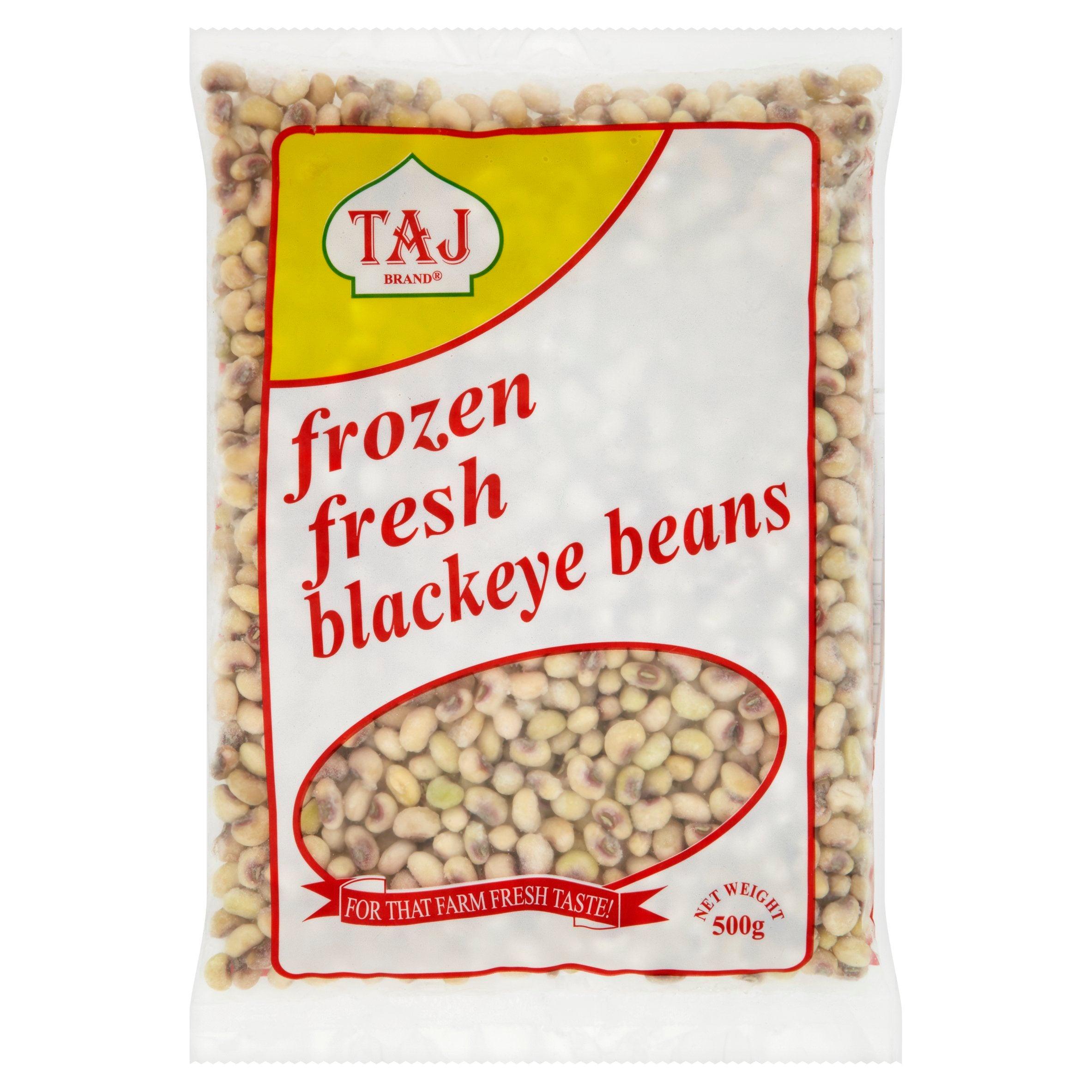 Taj - Frozen Fresh Black Eye Beans - (chora) - 500g